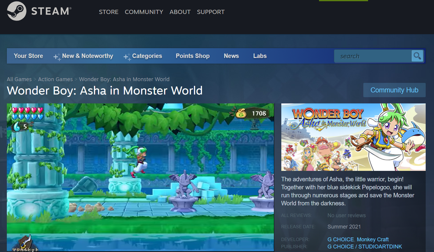 “Wonder Boy: Asha in Monster World” disponibile dal 29 giugno su Steam ...
