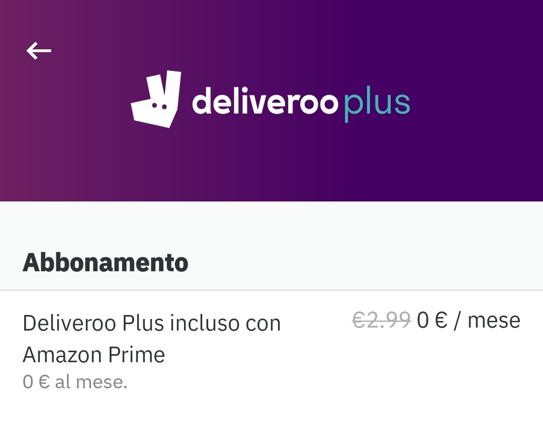 Deliveroo Plus incluso gratuitamente per un anno con Amazon Prime ...